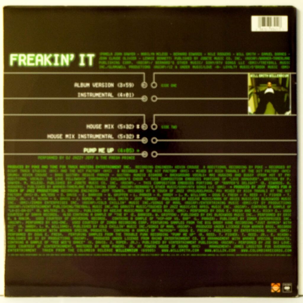 Will Smith - Freakin' It - Raw Music Store