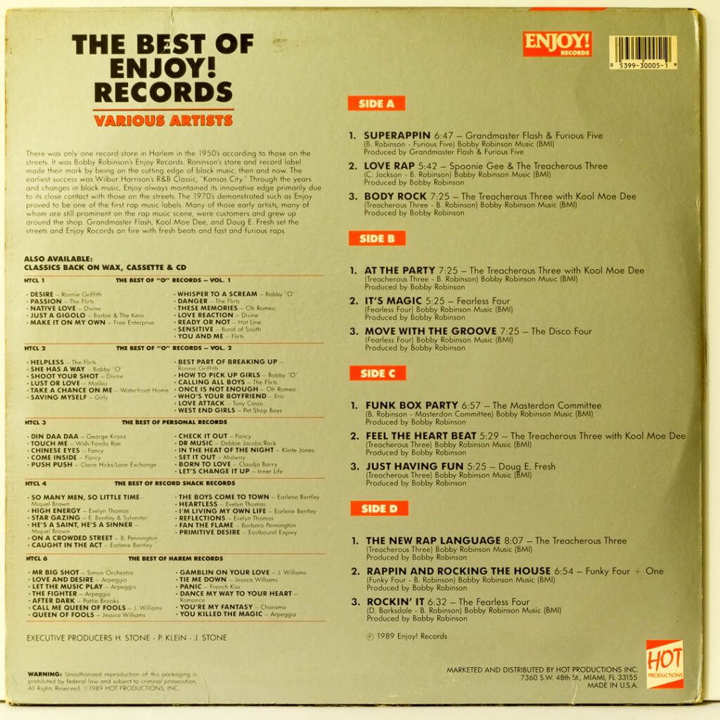 Various - The Best Of Enjoy! Records - Raw Music Store