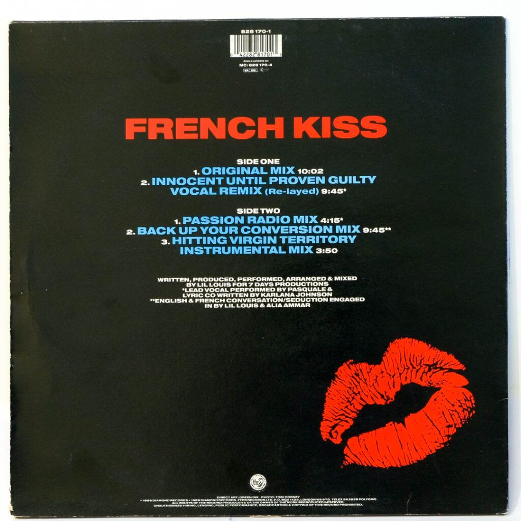 Lil' Louis - French Kisses (The Complete Mix Collection E.P.) - Raw ...