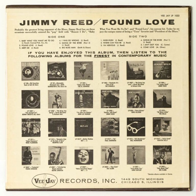 Jimmy Reed - Found Love - Raw Music Store
