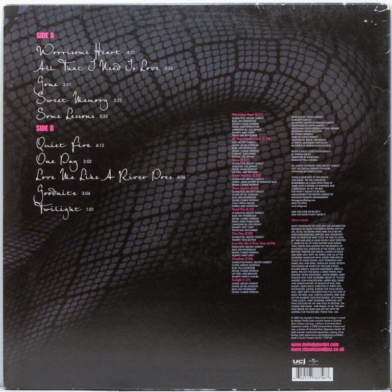 Melody Gardot - Worrisome Heart - Raw Music Store