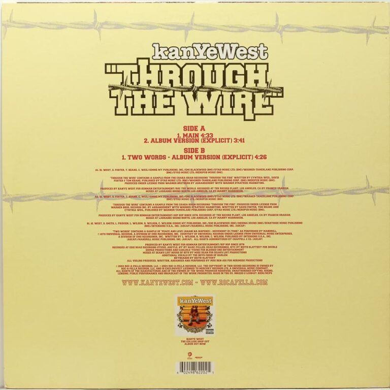 Kanye West - Through The Wire - Raw Music Store