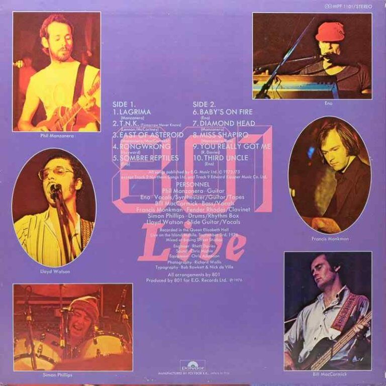 801 - 801 Live - Raw Music Store