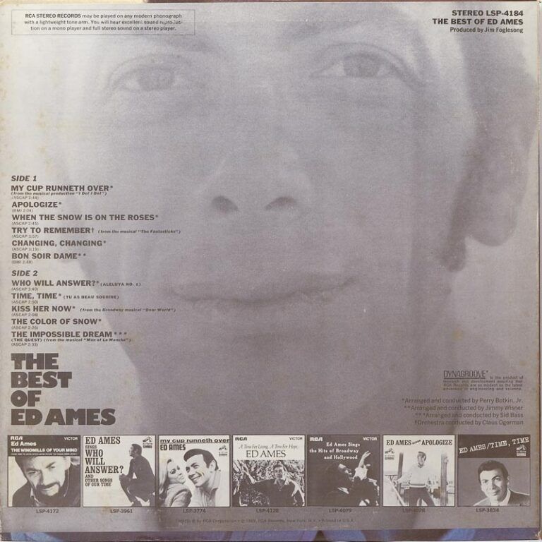 Ed Ames - The Best Of Ed Ames - Raw Music Store