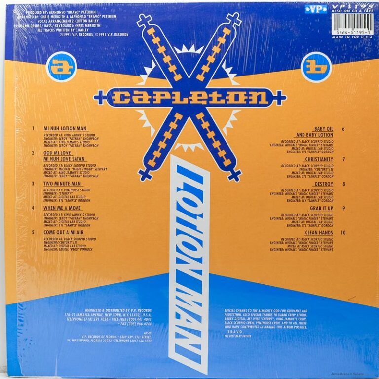 Capleton - Lotion Man - Raw Music Store