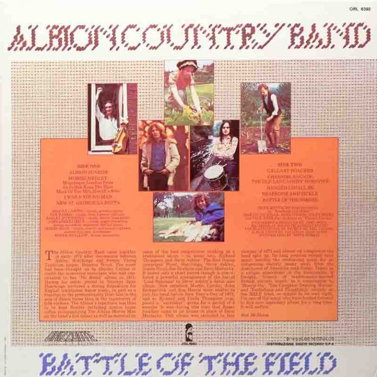 The Albion Country Band - Battle Of The Field - Raw Music Store