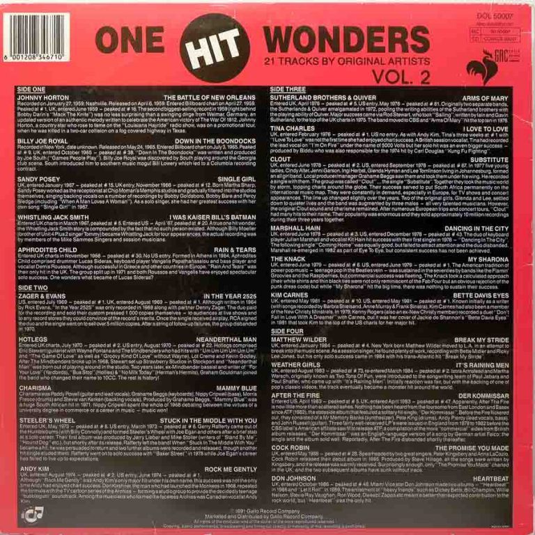 Various - One Hit Wonder Vol. 2 - Raw Music Store