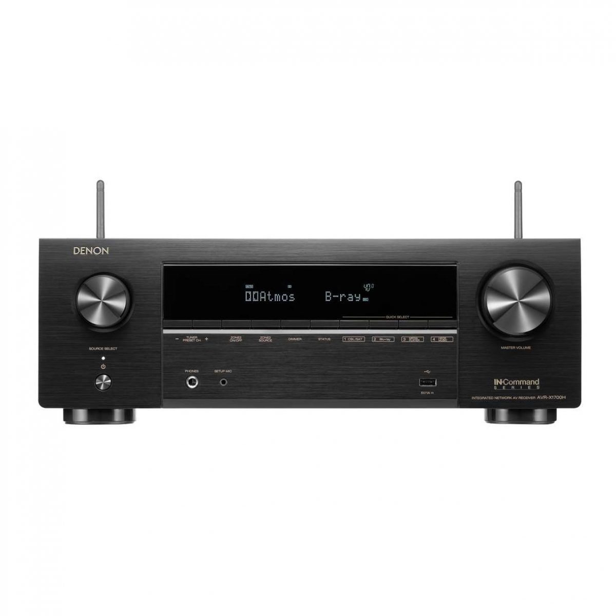 DENON AVR-X1700H 7.2ch 8K AV receiver with 3D audio, and HEOS® Built-in ...