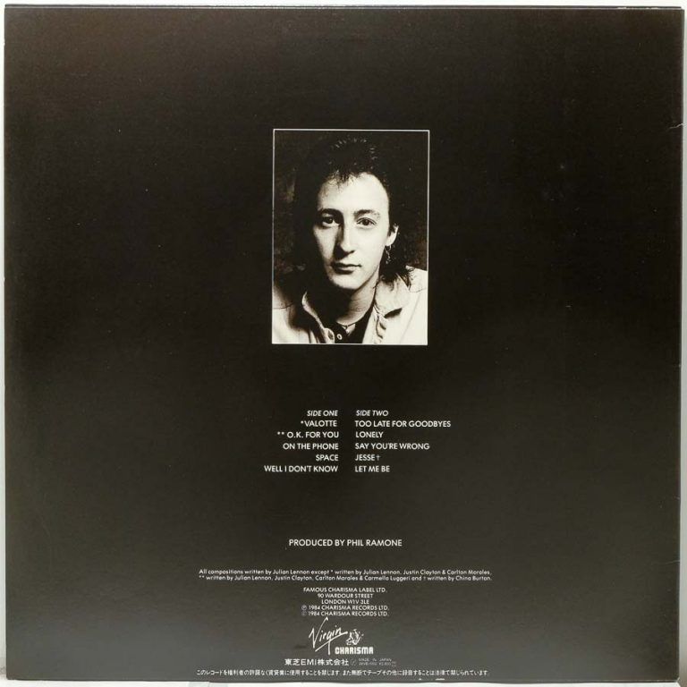 Julian Lennon - Valotte - Raw Music Store
