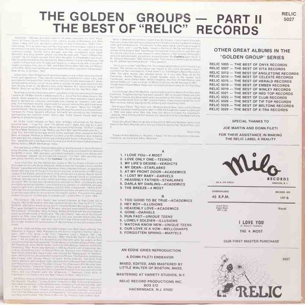 Various - The Best Of "Relic" Records - Raw Music Store