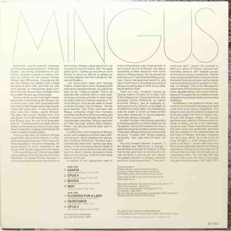 Charles Mingus - Mingus Moves - Raw Music Store
