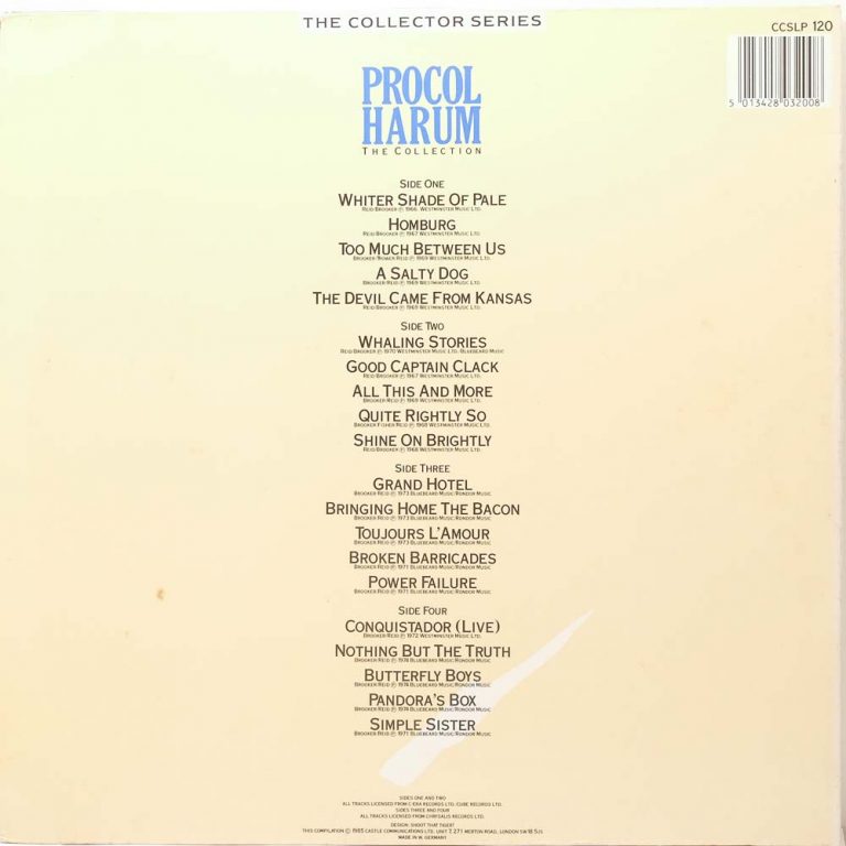 Procol Harum - The Collection - Raw Music Store