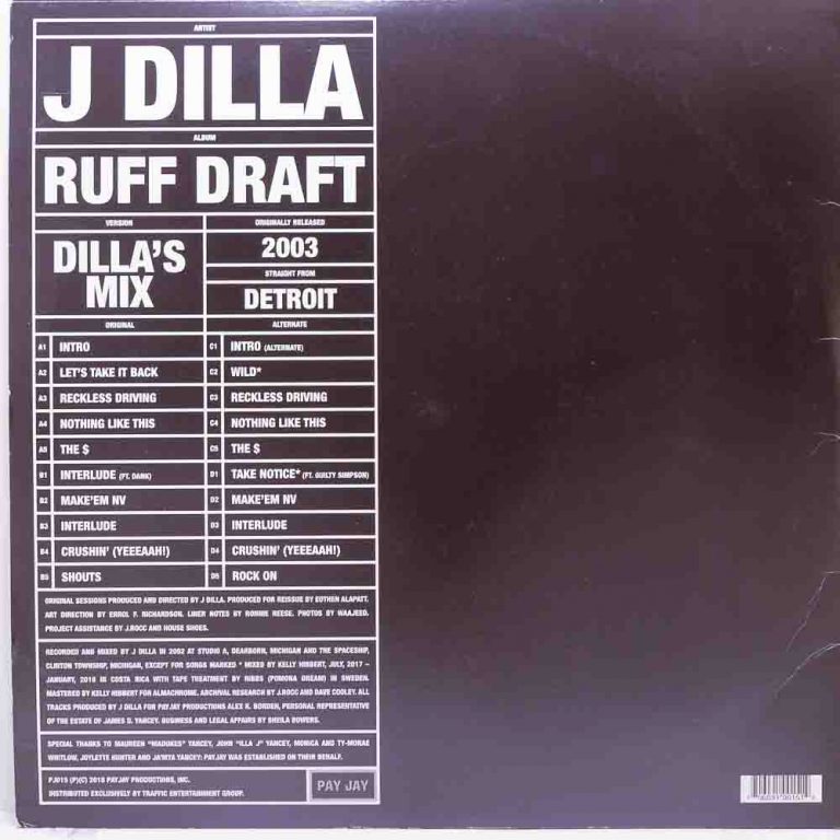 J Dilla - Ruff Draft: Dilla's Mix - Raw Music Store