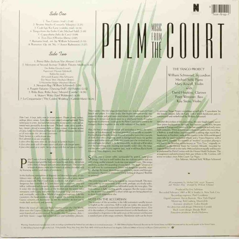 The Tango Project - Music From The Palm Court - The Tango Project III ...