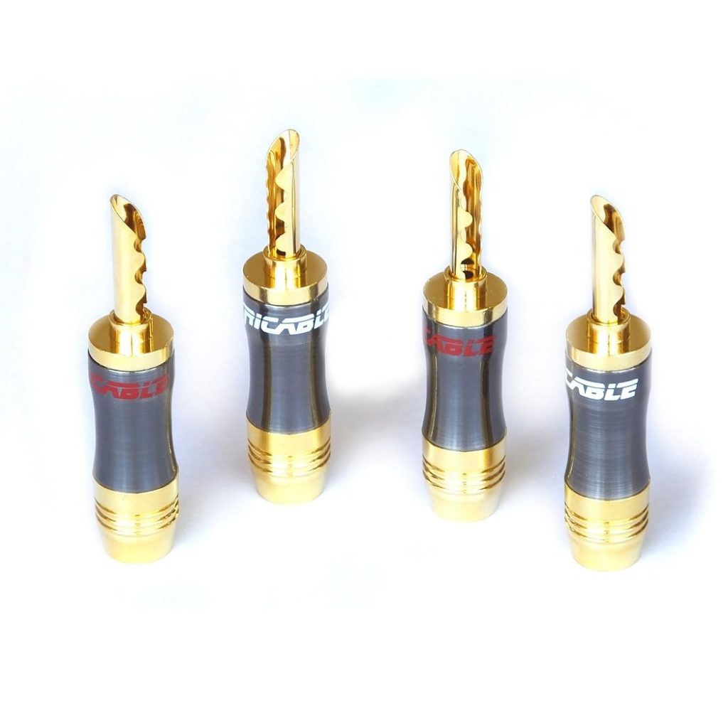 Ricable High-End Banana Plug Connector Kit (4 pieces) - Raw Music Store