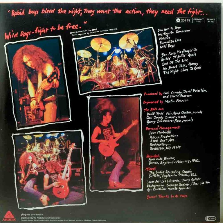 The Rods - Wild Dogs - Raw Music Store