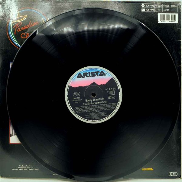 Barry Manilow - 2:00 AM Paradise Cafe - Raw Music Store