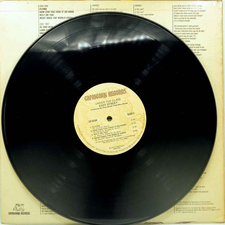 Easy Street - Under The Glass - Raw Music Store