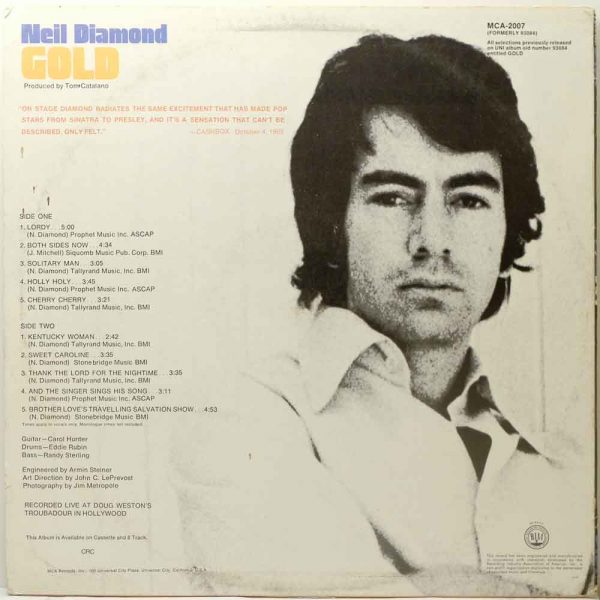 Neil Diamond - Gold - Raw Music Store