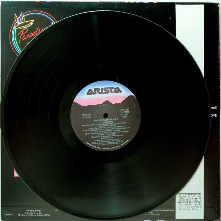 Barry Manilow - 2:00 AM Paradise Cafe - Raw Music Store