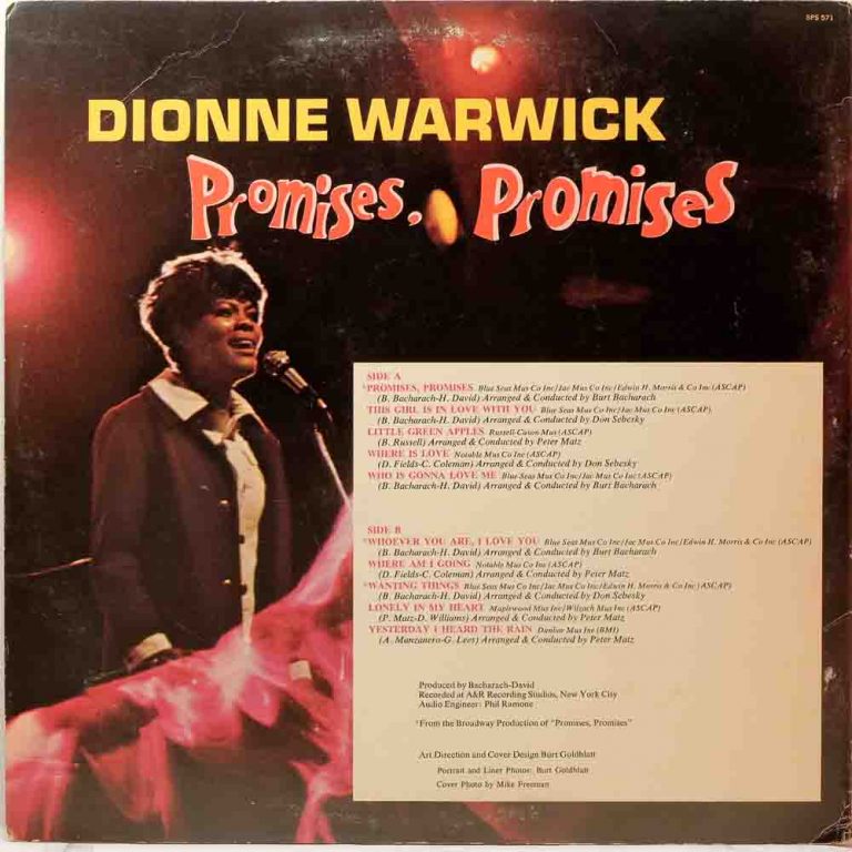 Dionne Warwick - Promises, Promises - Raw Music Store
