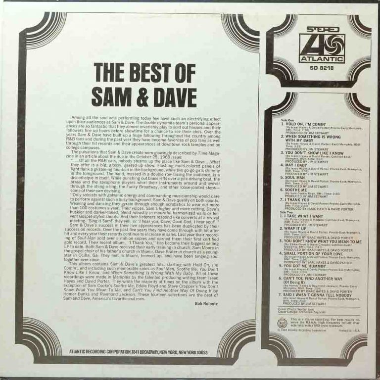 Sam & Dave - The Best Of Sam & Dave - Raw Music Store