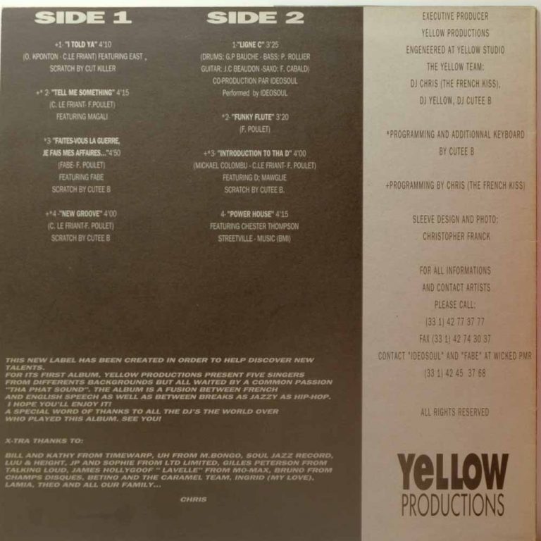 Yellow Productions - A Finest Fusion Of Black Tempo - Raw Music Store