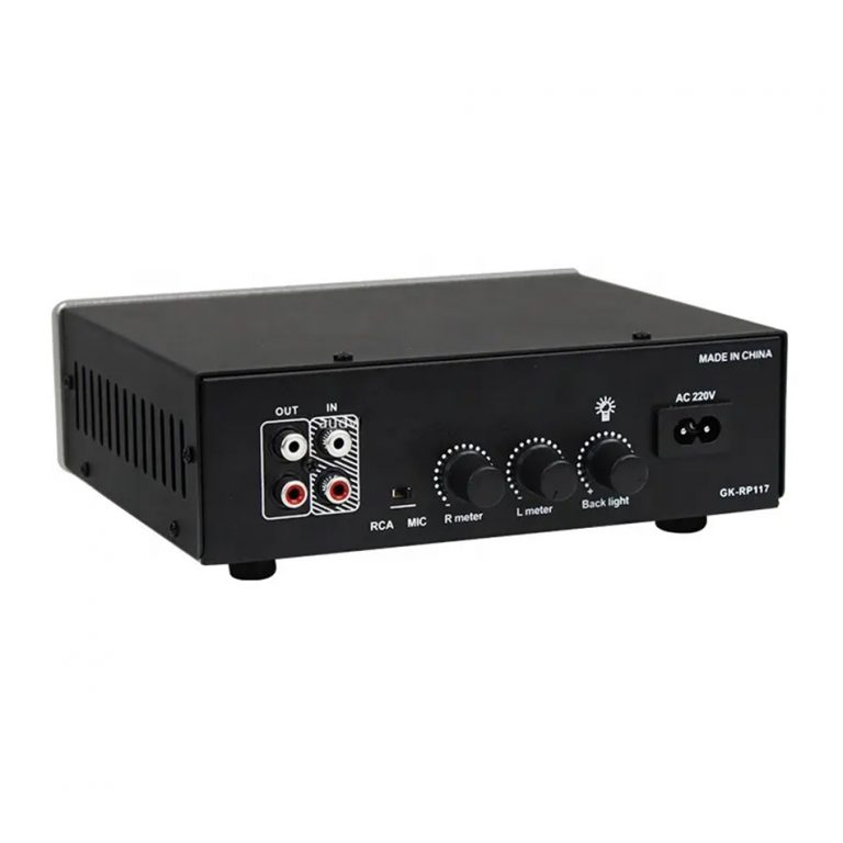 Analog Dual VU Meter with Built-in Mic and Line Input - Raw Music Store
