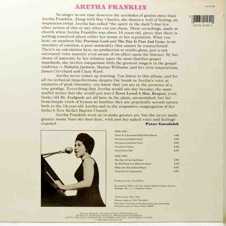 Aretha Franklin - Aretha Gospel - Raw Music Store