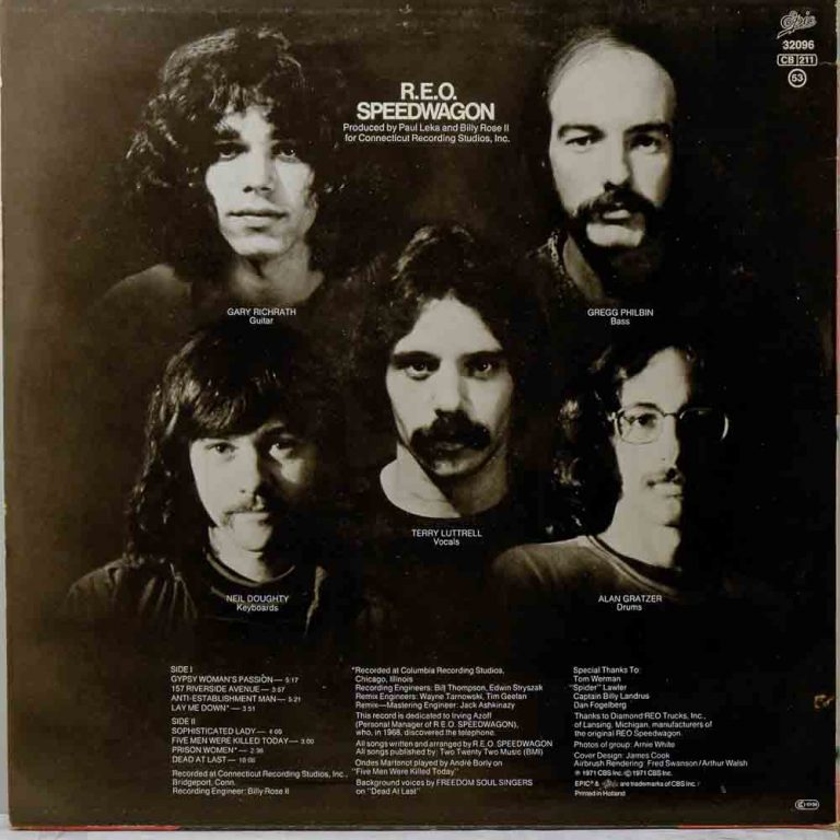 REO Speedwagon - R.E.O. Speedwagon - Raw Music Store