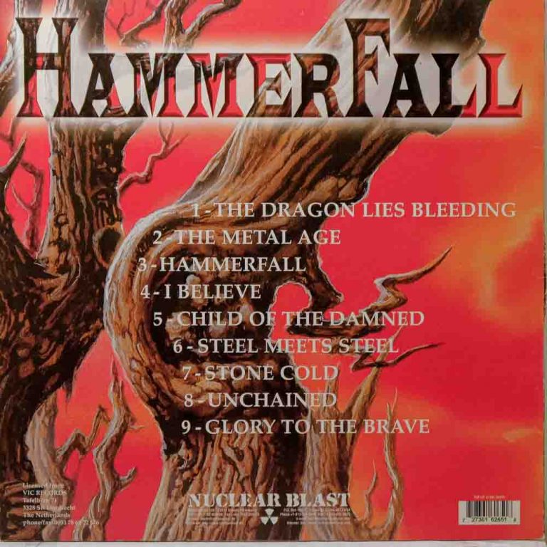 HammerFall - Glory To The Brave - Raw Music Store