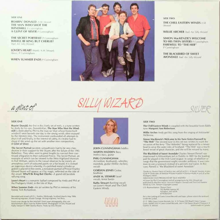 Silly Wizard - A Glint Of Silver - Raw Music Store