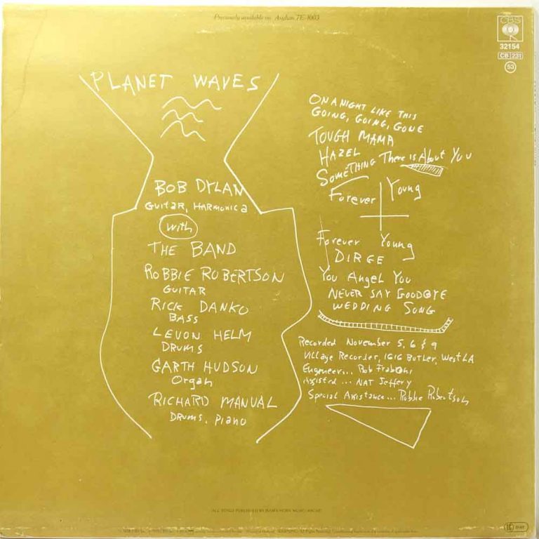Bob Dylan - Planet Waves - Raw Music Store