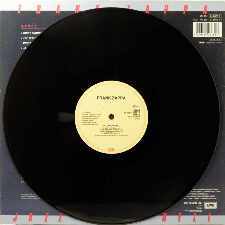 Frank Zappa - Jazz From Hell - Raw Music Store