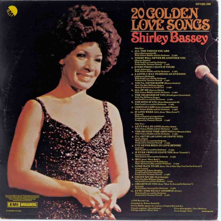 Shirley Bassey - Screen Music, Shirley's Style - Raw Music Store