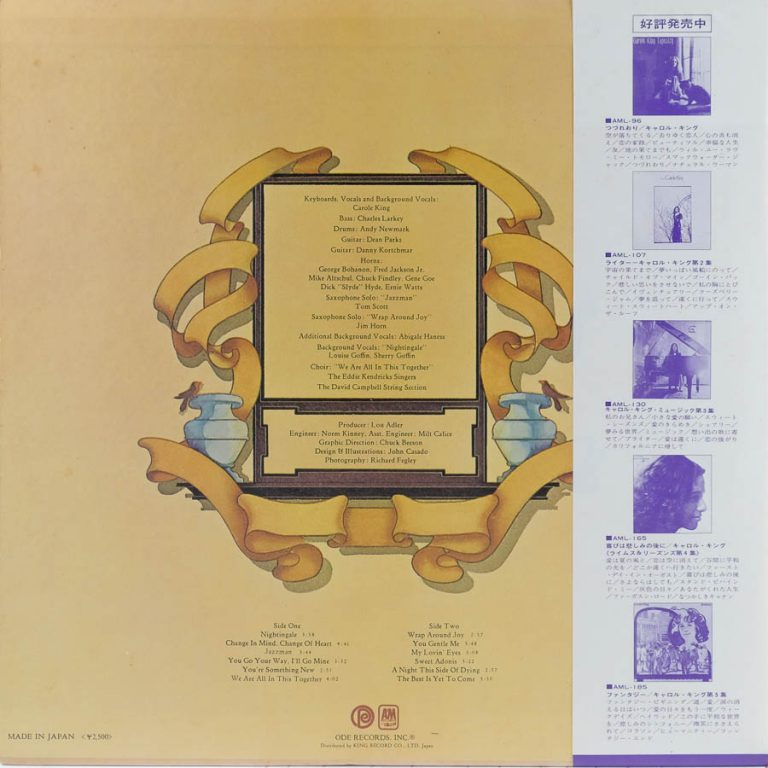 Carole King - Wrap Around Joy - Raw Music Store