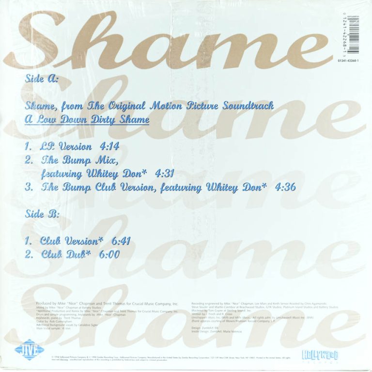 Zhane - Shame - Raw Music Store