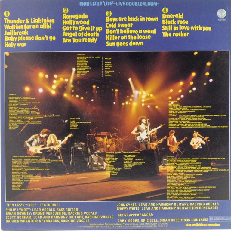 Thin Lizzy - Life Live - Raw Music Store