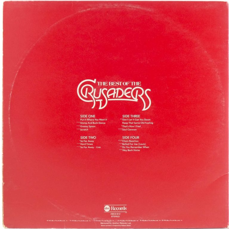 The Crusaders - The Best Of The Crusaders - Raw Music Store