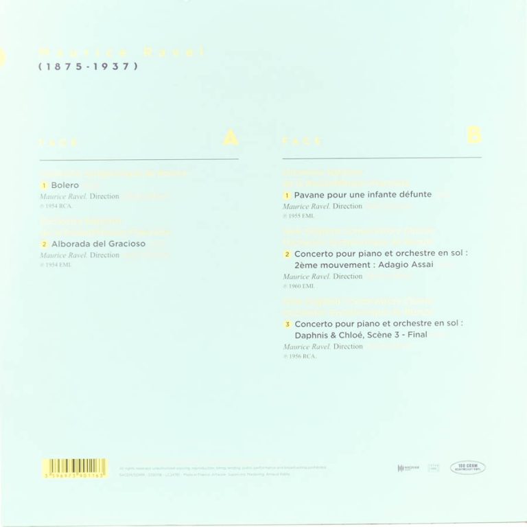 Maurice Ravel - Les Chefs D'OEuvres De Maurice Ravel / The Masterpieces ...