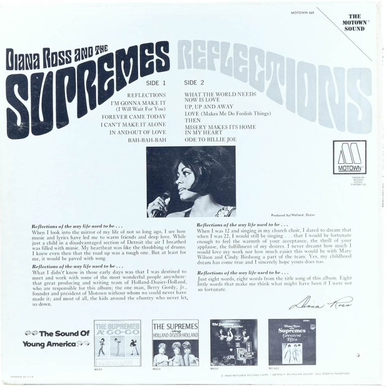 The Supremes - Reflections - Raw Music Store