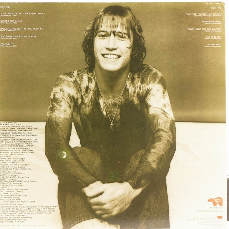 Andy Gibb - Flowing Rivers - Raw Music Store