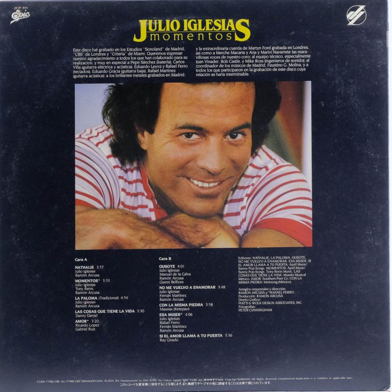 Julio Iglesias - Momentos - Raw Music Store