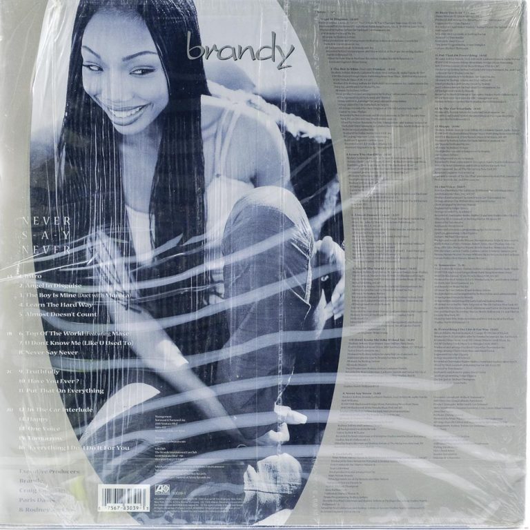 Brandy - Never Say Never - Raw Music Store