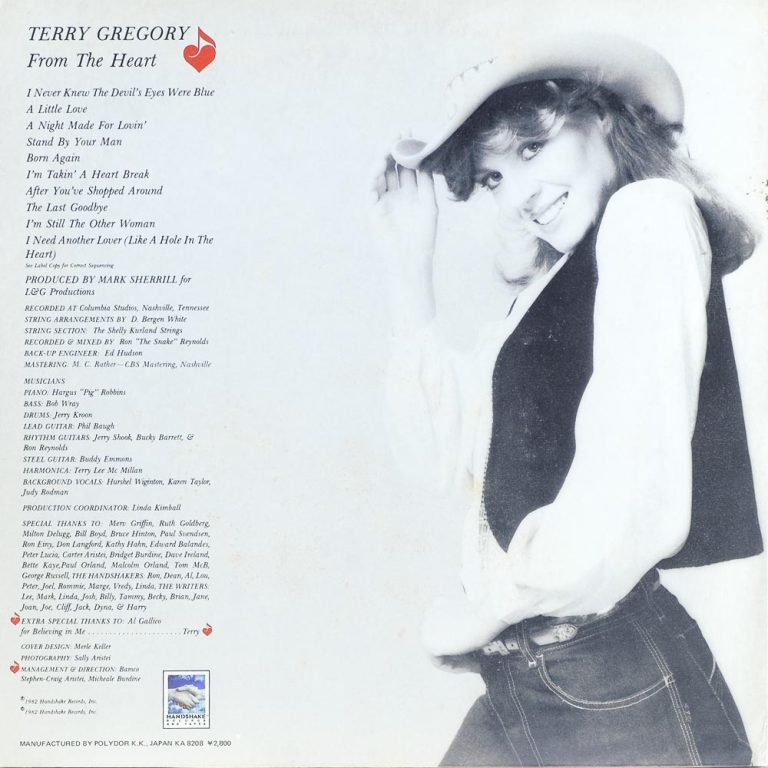 Terry Gregory - From The Heart - Raw Music Store