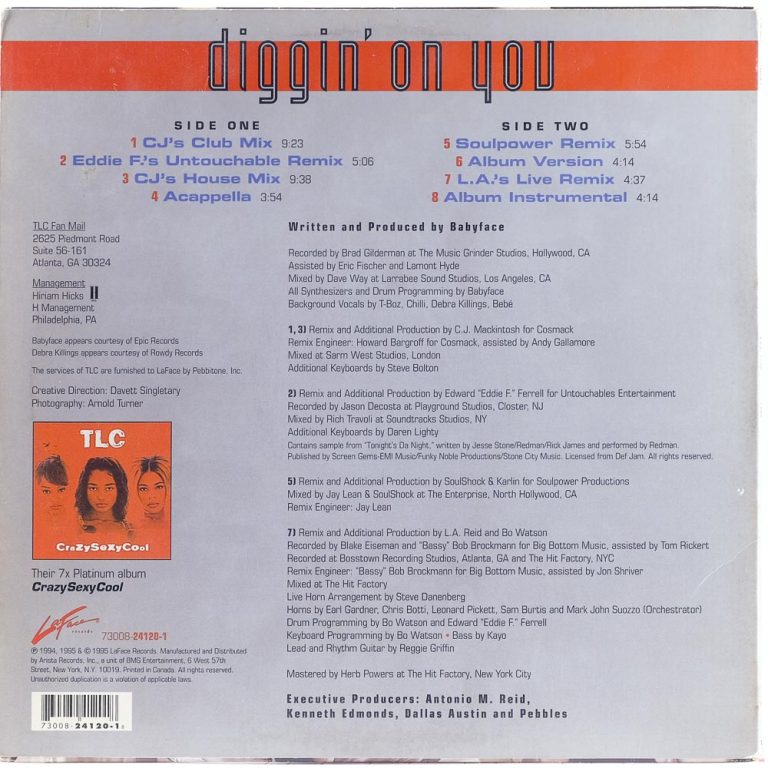 TLC - Diggin' On You - Raw Music Store