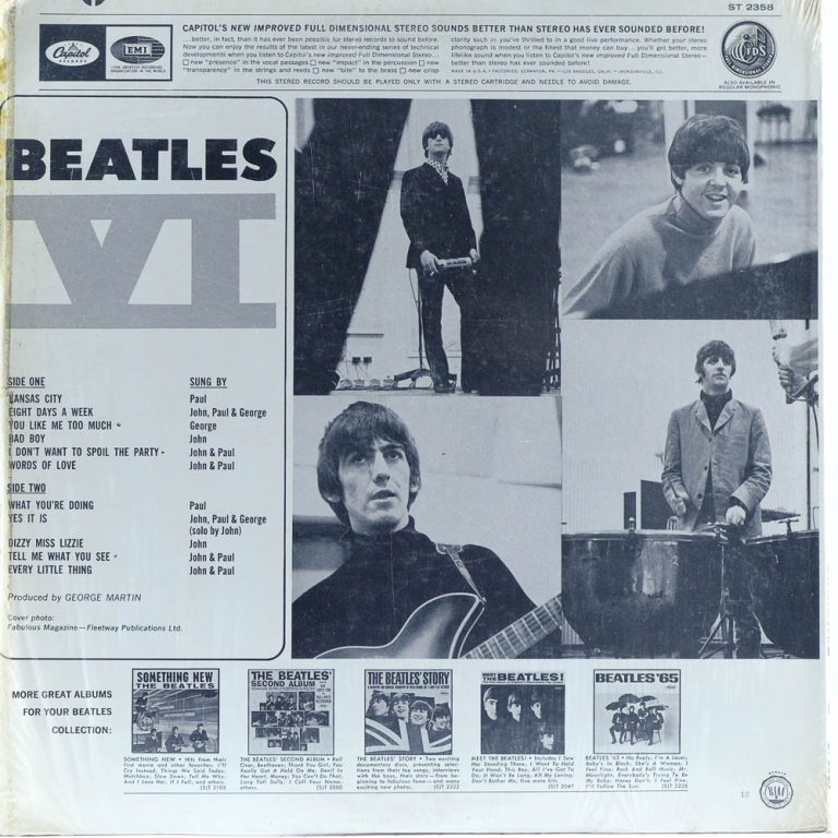 The Beatles - Beatles VI - Raw Music Store