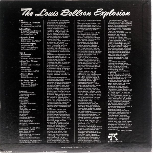 Louis Bellson - The Louis Bellson Explosion - Raw Music Store
